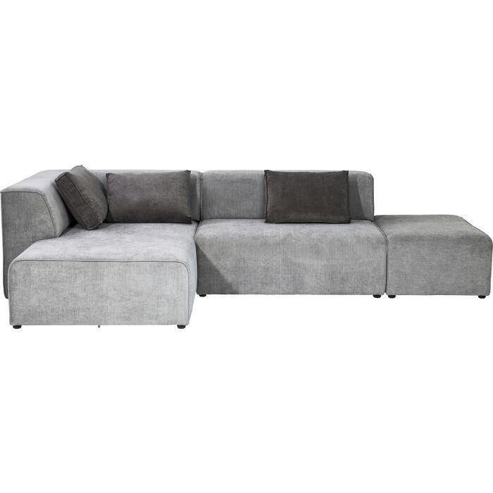 Kare Design | Corner Sofa Infinity Ottomane Grey Left