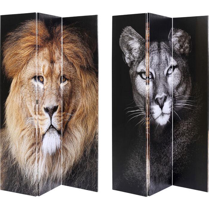 Kare Design | Room Divider King Lion vs Cat Girl 120x180cm